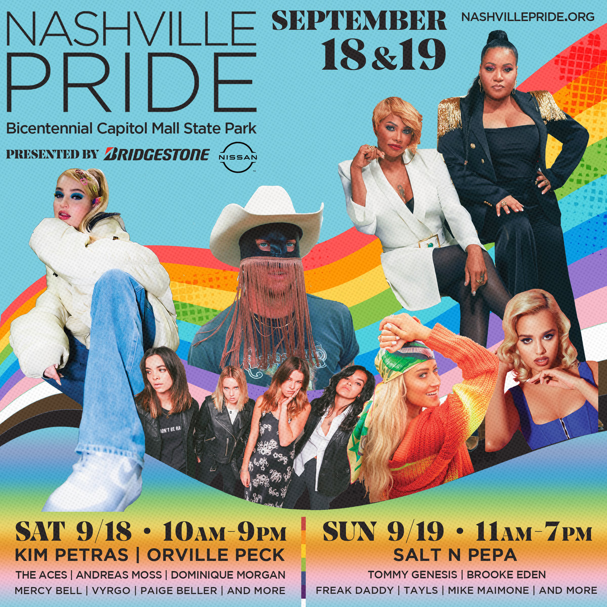 Nashville Pride Festival Presented by Bridgestone and Nissan Announces ...