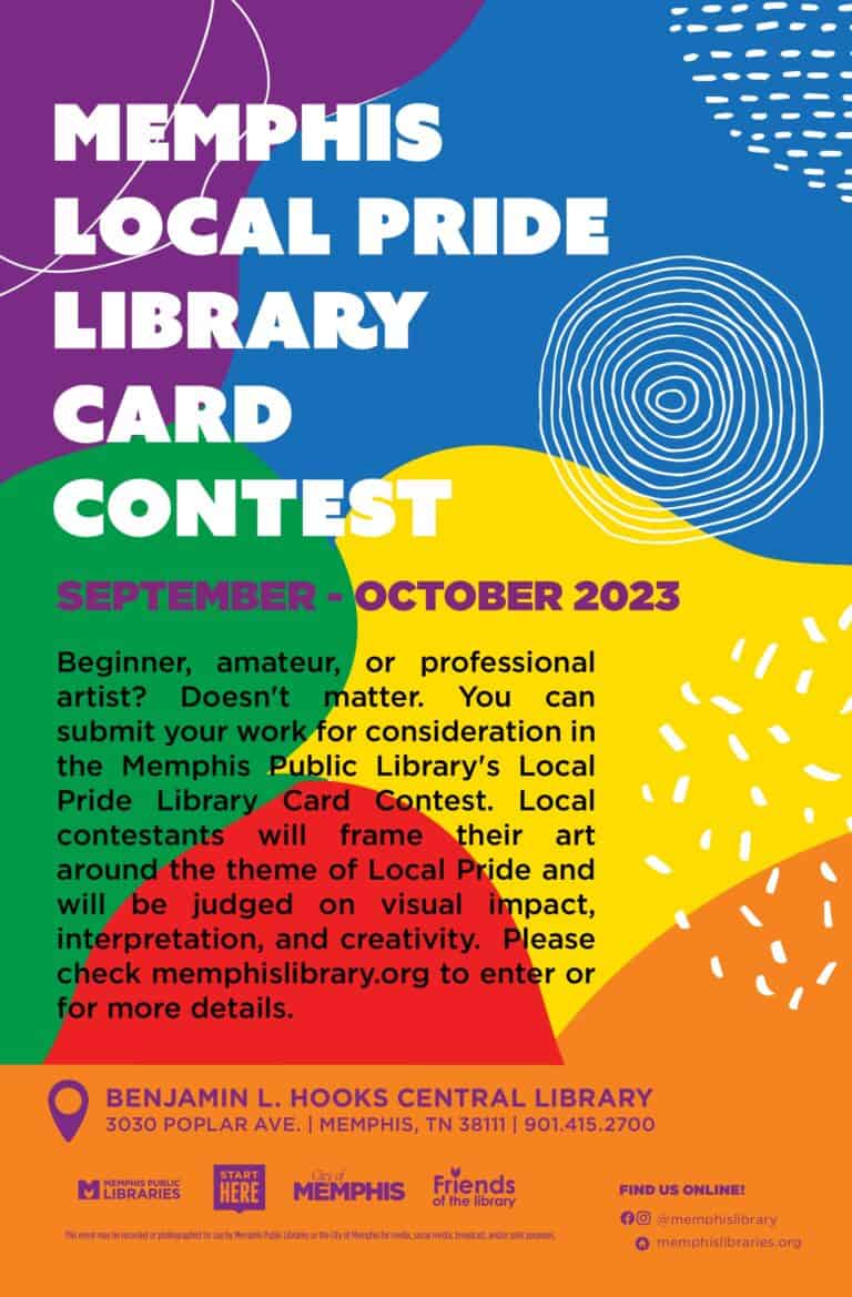 Memphis Public Libraries Pride Library Card Contest | Focus LGBT+ Magazine