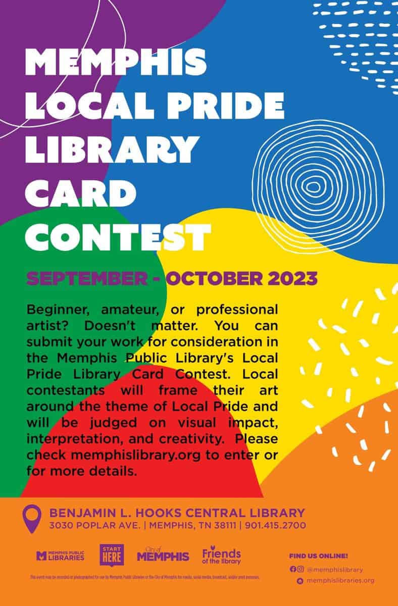 Memphis Public Libraries Pride Library Card Contest | Focus LGBT+ Magazine
